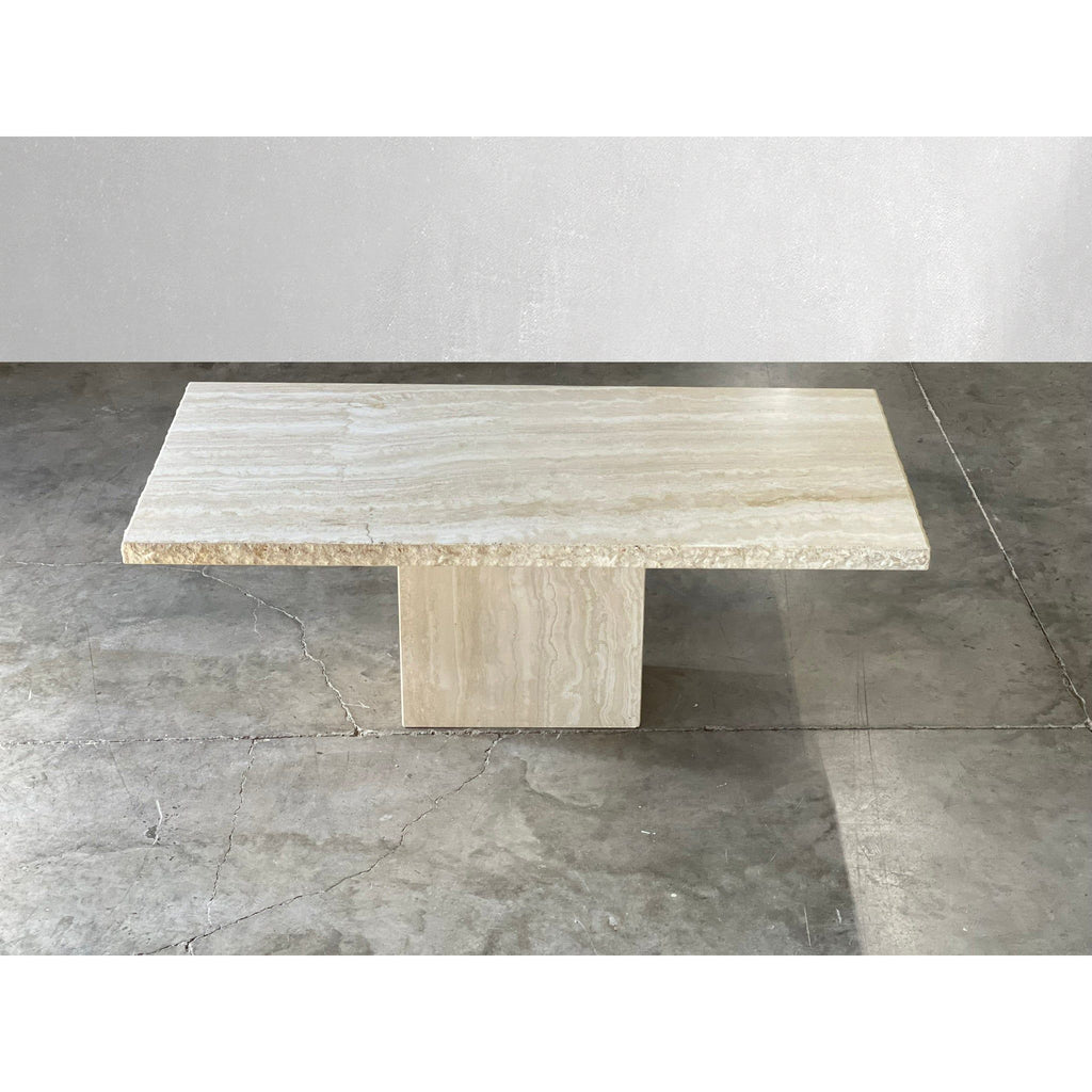 Live Edge Italian Travertine Dining Table, by Stone International – The ...